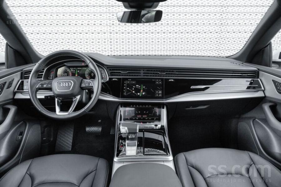 Balts Audi Q8 2025 Rīga, ar dzinēja tilpumu 3.00 L un nobraukumu 27 tūkst. km par 72750 €, foto 7 vietnē AUTOMOTO.COM.LV