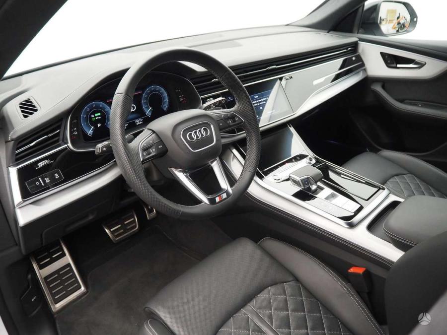 Balts Audi Q8 2025 Viļņa, ar dzinēja tilpumu 3.00 L un nobraukumu 11 tūkst. km par 89900 €, foto 11 vietnē AUTOMOTO.COM.LV