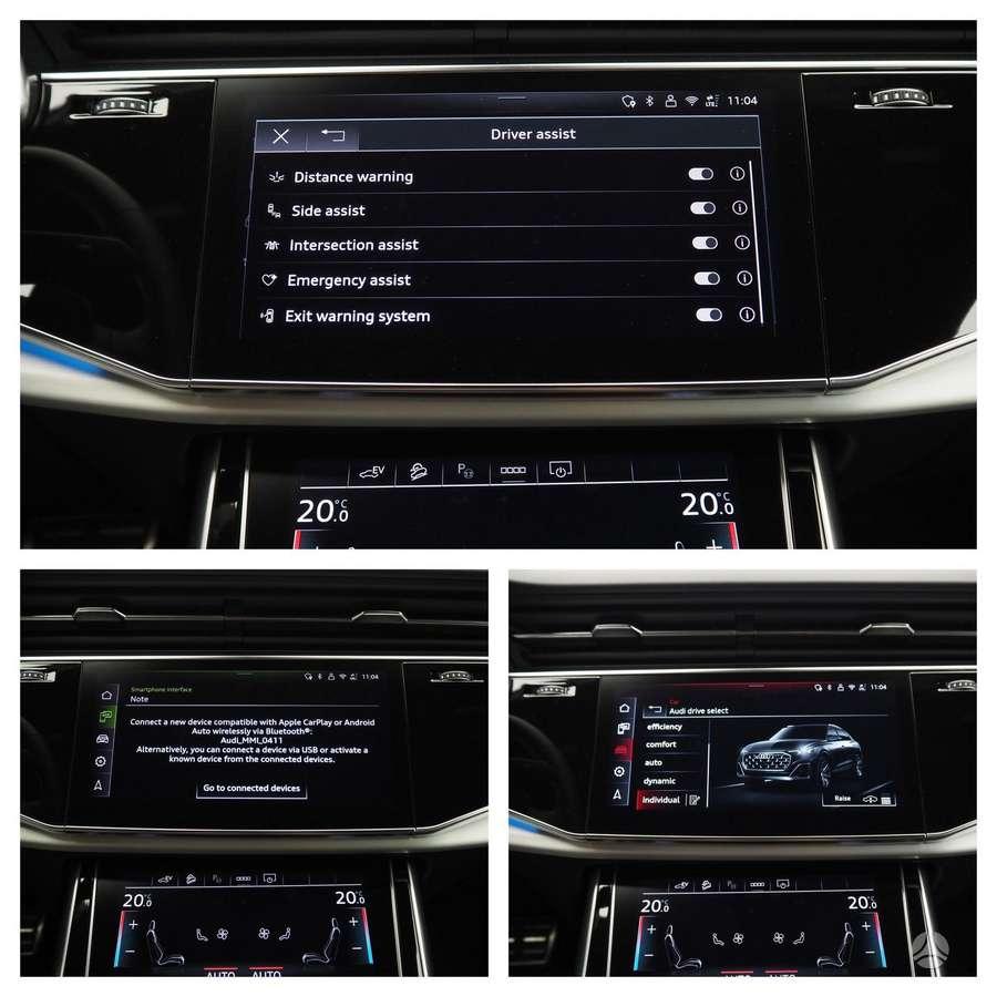 Balts Audi Q8 2025 Viļņa, ar dzinēja tilpumu 3.00 L un nobraukumu 11 tūkst. km par 89900 €, foto 24 vietnē AUTOMOTO.COM.LV