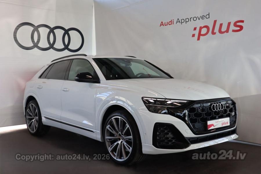Balts Audi Q8 2026 Tallina, ar dzinēja tilpumu 3.00 L un nobraukumu 5 tūkst. km par 112900 €, foto 1 vietnē AUTOMOTO.COM.LV