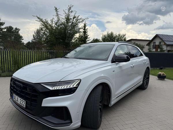 Balts Audi Q8 2020 Viļņa, ar dzinēja tilpumu 2.97 L un nobraukumu 72 tūkst. km par 58000 €, foto 4 vietnē AUTOMOTO.COM.LV