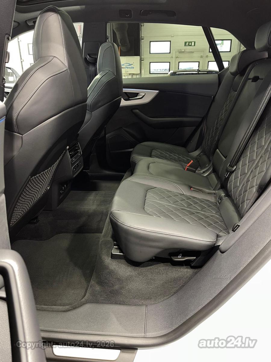 White Audi Q8 2024 in Tallinn, with an engine capacity of 3.00 L and mileage of 14 thousand km for 92500 €, photo 9 on AUTOMOTO.COM.LV
