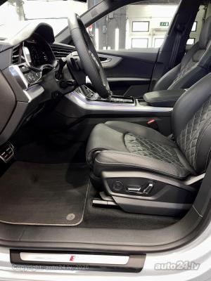 White Audi Q8 2024 in Tallinn, with an engine capacity of 3.00 L and mileage of 14 thousand km for 92500 €, photo 10 on AUTOMOTO.COM.LV
