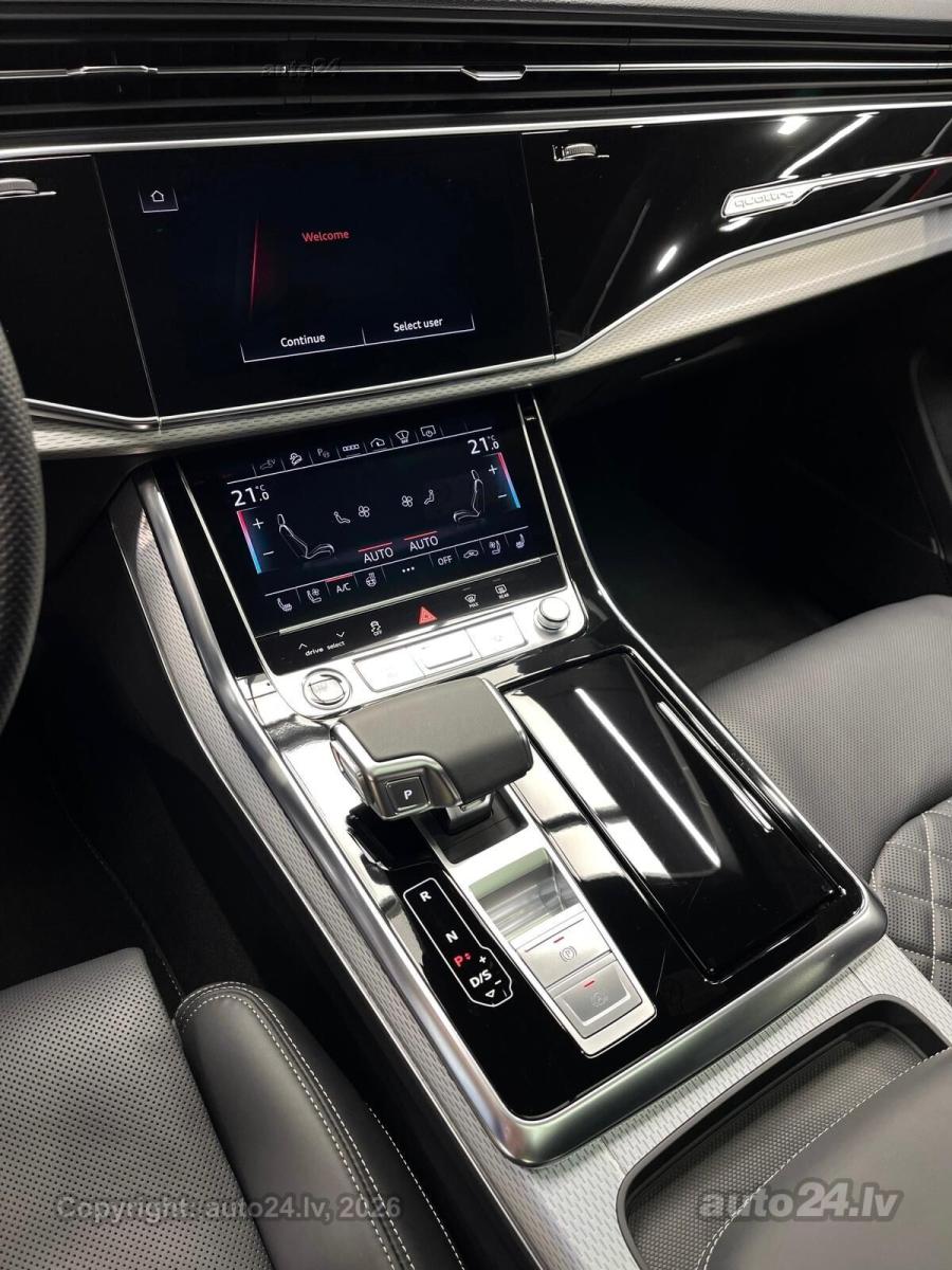 White Audi Q8 2024 in Tallinn, with an engine capacity of 3.00 L and mileage of 14 thousand km for 92500 €, photo 12 on AUTOMOTO.COM.LV