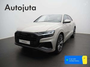 Yellow Audi Q8 2023 in Vilnius, with an engine capacity of 3.00 L and mileage of 74 thousand km for 57500 €, photo 3 on AUTOMOTO.COM.LV