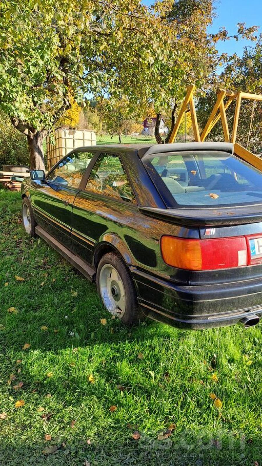 Черный Ауди Quattro 1989 в Бауска, объемом двигателя 2.20 л и пробегом 375 тыс. км за 4600 €, фото 4 на AUTOMOTO.COM.LV