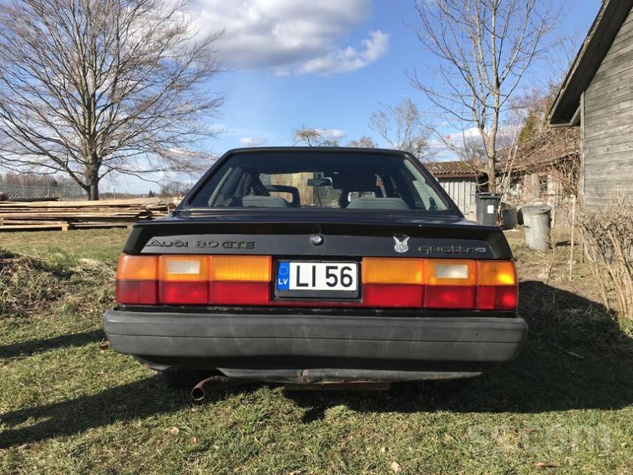 Melns Audi Quattro 1986 Rīga, ar dzinēja tilpumu 1.80 L un nobraukumu 342 tūkst. km par 7000 €, foto 3 vietnē AUTOMOTO.COM.LV
