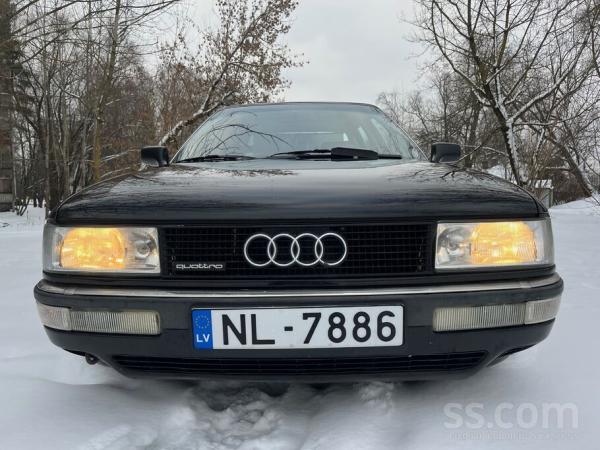 Black Audi Quattro 1989 in Riga, with an engine capacity of 2.30 L and mileage of 229 thousand km for 6490 €, photo 4 on AUTOMOTO.COM.LV