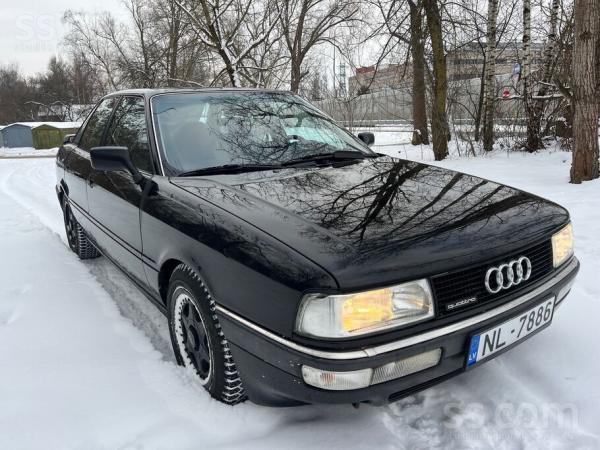 Black Audi Quattro 1989 in Riga, with an engine capacity of 2.30 L and mileage of 229 thousand km for 6490 €, photo 5 on AUTOMOTO.COM.LV