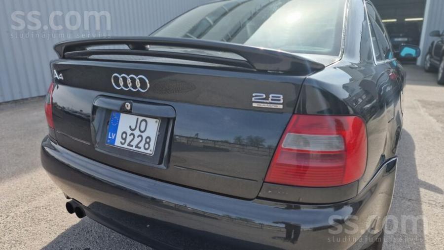 Black Audi Quattro 1999 in Riga, with an engine capacity of 2.80 L and mileage of 240 thousand km for 2450 €, photo 12 on AUTOMOTO.COM.LV