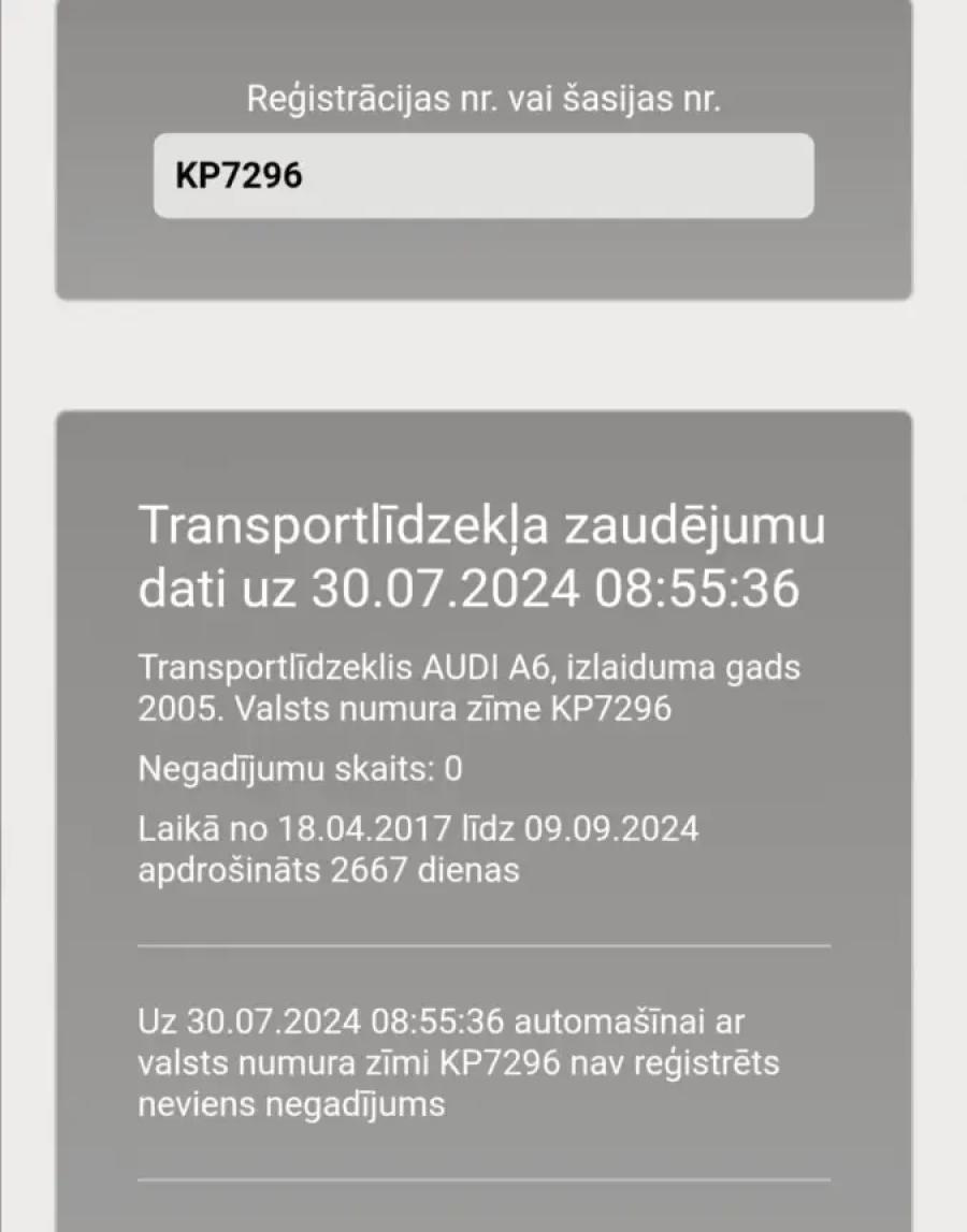 Zils Audi Quattro 2005 Rīga, ar dzinēja tilpumu 2.70 L un nobraukumu 344 tūkst. km par 3230 €, foto 13 vietnē AUTOMOTO.COM.LV