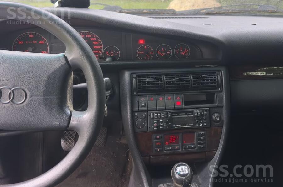 Zaļš Audi Quattro 1996 Liepāja, ar dzinēja tilpumu 2.50 L un nobraukumu 372 tūkst. km par 1500 €, foto 7 vietnē AUTOMOTO.COM.LV