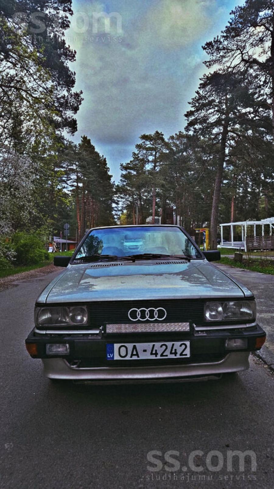 Grey Audi Quattro 1983 in Cesis, with an engine capacity of 2.20 L and mileage of 170 thousand km for 12000 €, photo 1 on AUTOMOTO.COM.LV