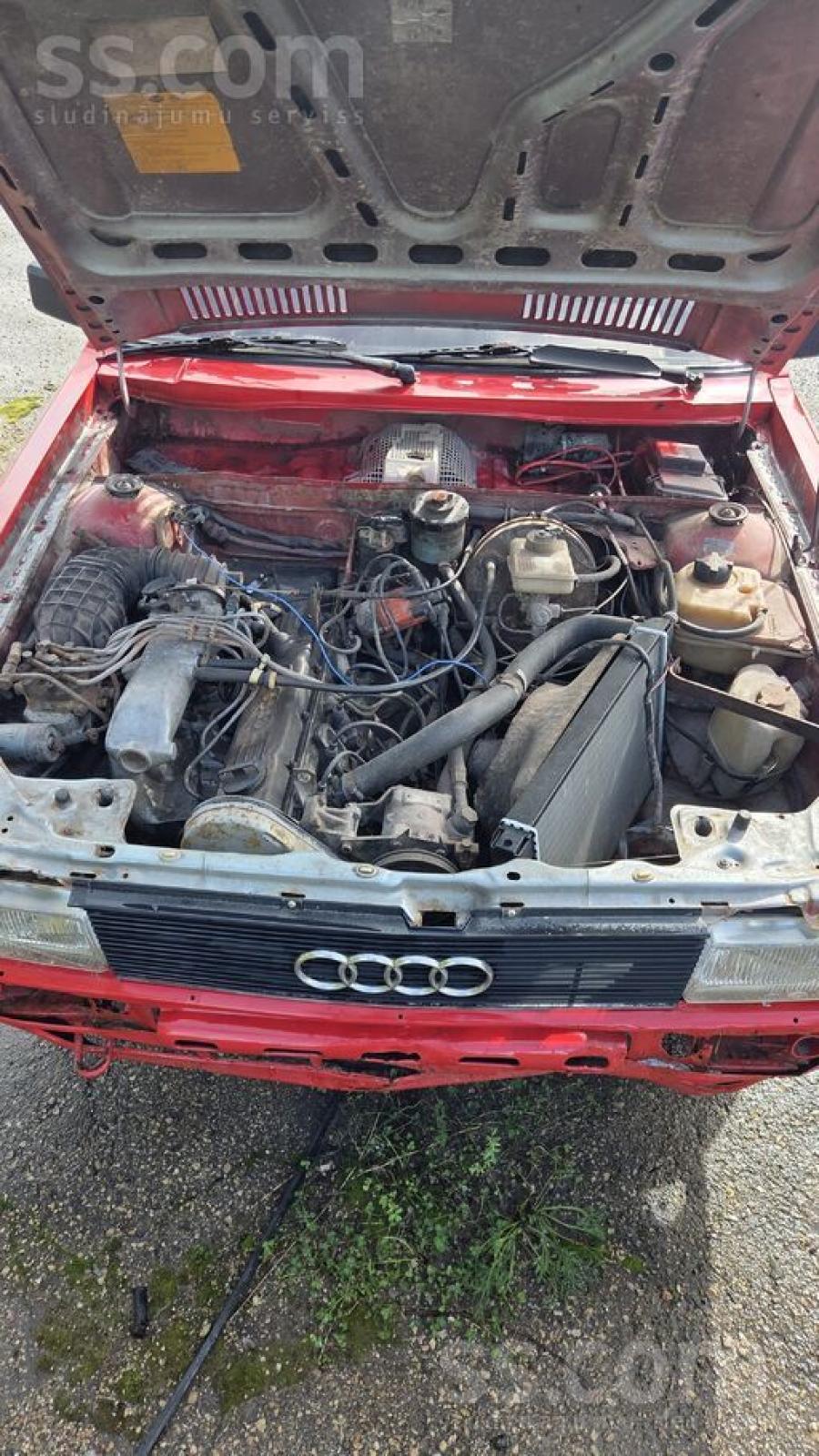 Красный Ауди Quattro 1983 в Мадона, объемом двигателя 2.20 л и пробегом 220 тыс. км за 2800 €, фото 5 на AUTOMOTO.COM.LV