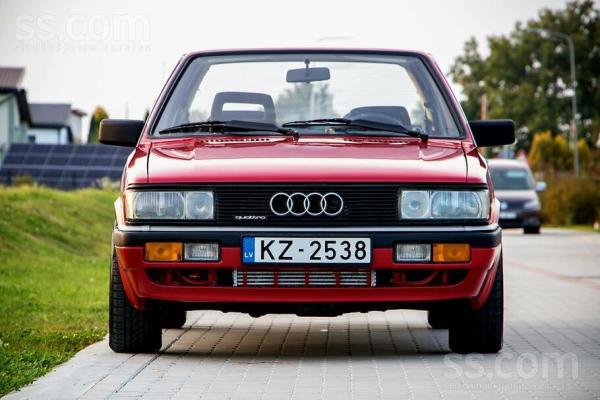 Red Audi Quattro 1985 in Valmiera, with an engine capacity of 2.20 L and mileage of 211 thousand km for 22000 €, photo 1 on AUTOMOTO.COM.LV