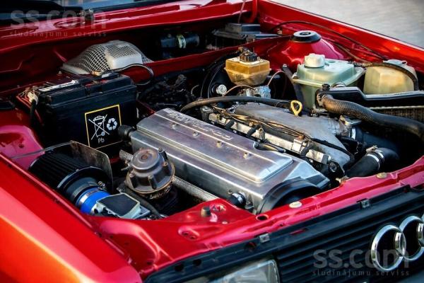 Red Audi Quattro 1985 in Valmiera, with an engine capacity of 2.20 L and mileage of 211 thousand km for 22000 €, photo 4 on AUTOMOTO.COM.LV