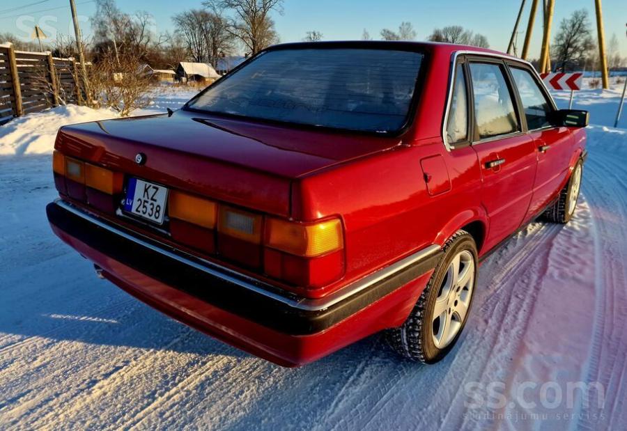 Красный Ауди Quattro 1985 в Валмиера, объемом двигателя 2.20 л и пробегом 211 тыс. км за 22000 €, фото 6 на AUTOMOTO.COM.LV
