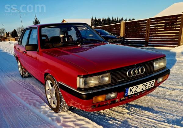 Red Audi Quattro 1985 in Valmiera, with an engine capacity of 2.20 L and mileage of 211 thousand km for 22000 €, photo 7 on AUTOMOTO.COM.LV