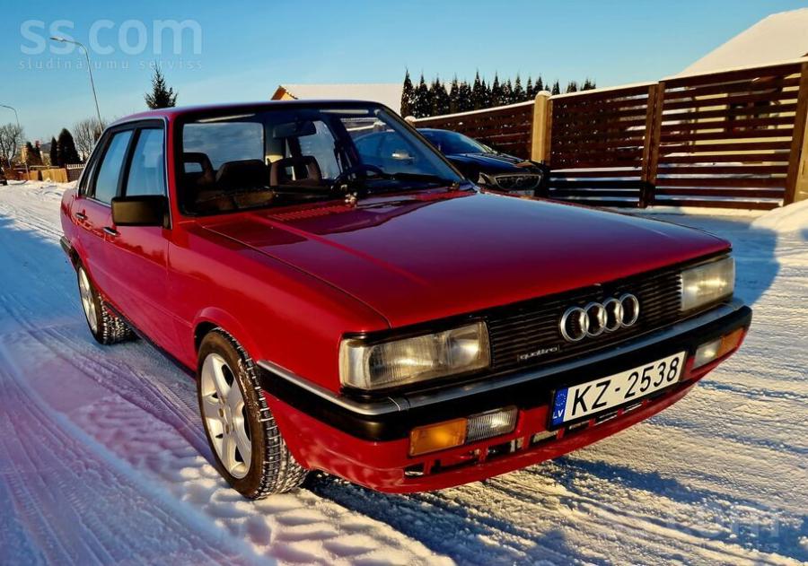 Красный Ауди Quattro 1985 в Валмиера, объемом двигателя 2.20 л и пробегом 211 тыс. км за 22000 €, фото 8 на AUTOMOTO.COM.LV