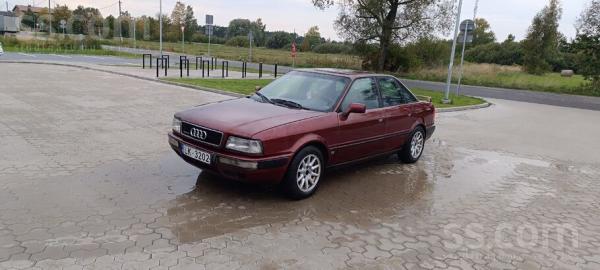 Красный Ауди Quattro 1991 в Лимбажи, объемом двигателя 2.80 л и пробегом 435 тыс. км за 3000 €, фото 4 на AUTOMOTO.COM.LV