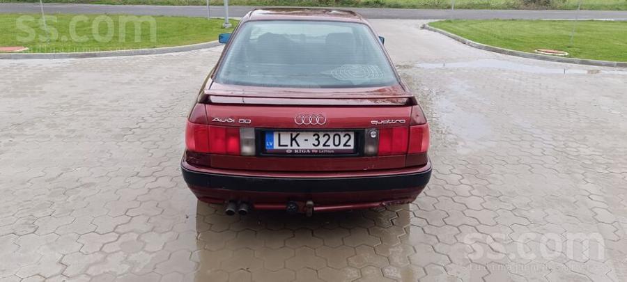 Red Audi Quattro 1991 in Limbazi, with an engine capacity of 2.80 L and mileage of 435 thousand km for 3000 €, photo 5 on AUTOMOTO.COM.LV