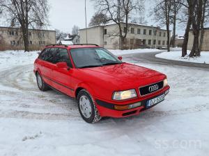 Sarkans Audi Quattro 1994 Valka, ar dzinēja tilpumu 2.80 L un nobraukumu 351 tūkst. km par 3650 €, foto  vietnē AUTOMOTO.COM.LV