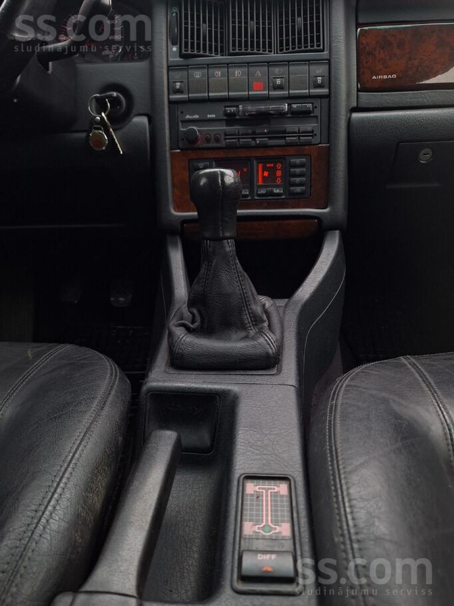 Red Audi Quattro 1994 in Valka, with an engine capacity of 2.80 L and mileage of 351 thousand km for 3650 €, photo 9 on AUTOMOTO.COM.LV