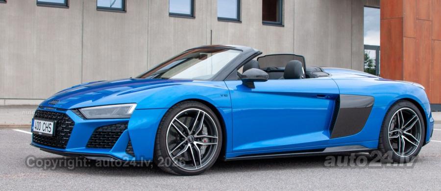 Blue Audi R8 2021 in Tallinn, with an engine capacity of 5.20 L and mileage of 72 thousand km for 149000 €, photo 3 on AUTOMOTO.COM.LV