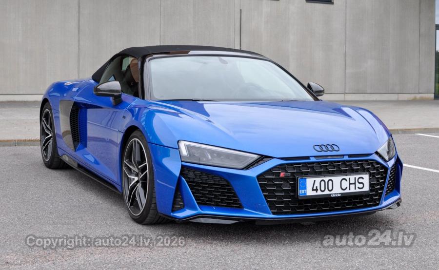 Blue Audi R8 2021 in Tallinn, with an engine capacity of 5.20 L and mileage of 72 thousand km for 149000 €, photo 7 on AUTOMOTO.COM.LV