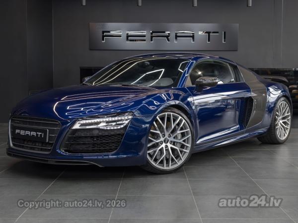 Zils Audi R8 2013 Tallina, ar dzinēja tilpumu 5.20 L un nobraukumu 68 tūkst. km par 94900 €, foto 1 vietnē AUTOMOTO.COM.LV