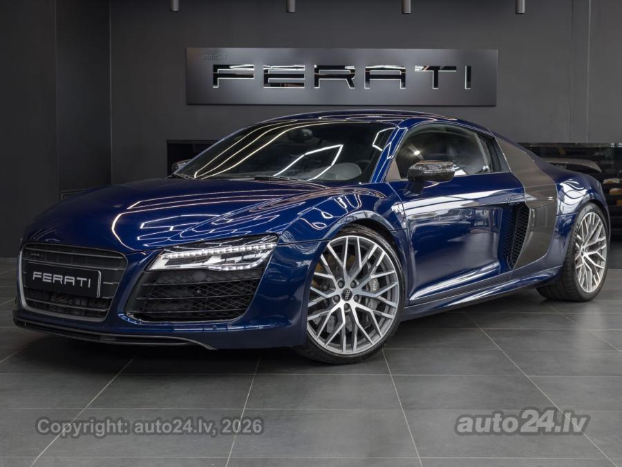 Zils Audi R8 2013 Tallina, ar dzinēja tilpumu 5.20 L un nobraukumu 68 tūkst. km par 94900 €, foto 1 vietnē AUTOMOTO.COM.LV