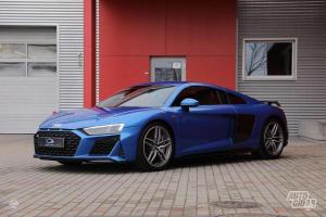 Zils Audi R8 2019 Marijampole, ar dzinēja tilpumu 5.20 L un nobraukumu 59 tūkst. km par 119950 €, foto 2 vietnē AUTOMOTO.COM.LV