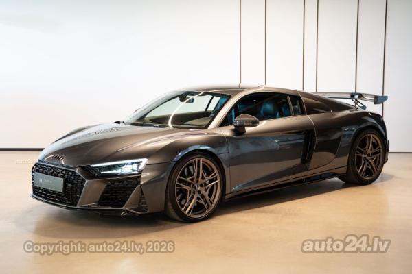 Grey Audi R8 2019 in Tallinn, with an engine capacity of 5.20 L and mileage of 56 thousand km for 140000 €, photo 1 on AUTOMOTO.COM.LV