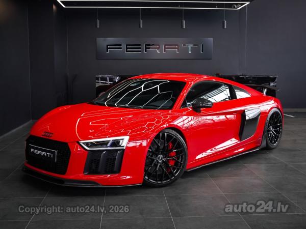 Red Audi R8 2016 in Tallinn, with an engine capacity of 5.20 L and mileage of 78 thousand km for 119900 €, photo 1 on AUTOMOTO.COM.LV