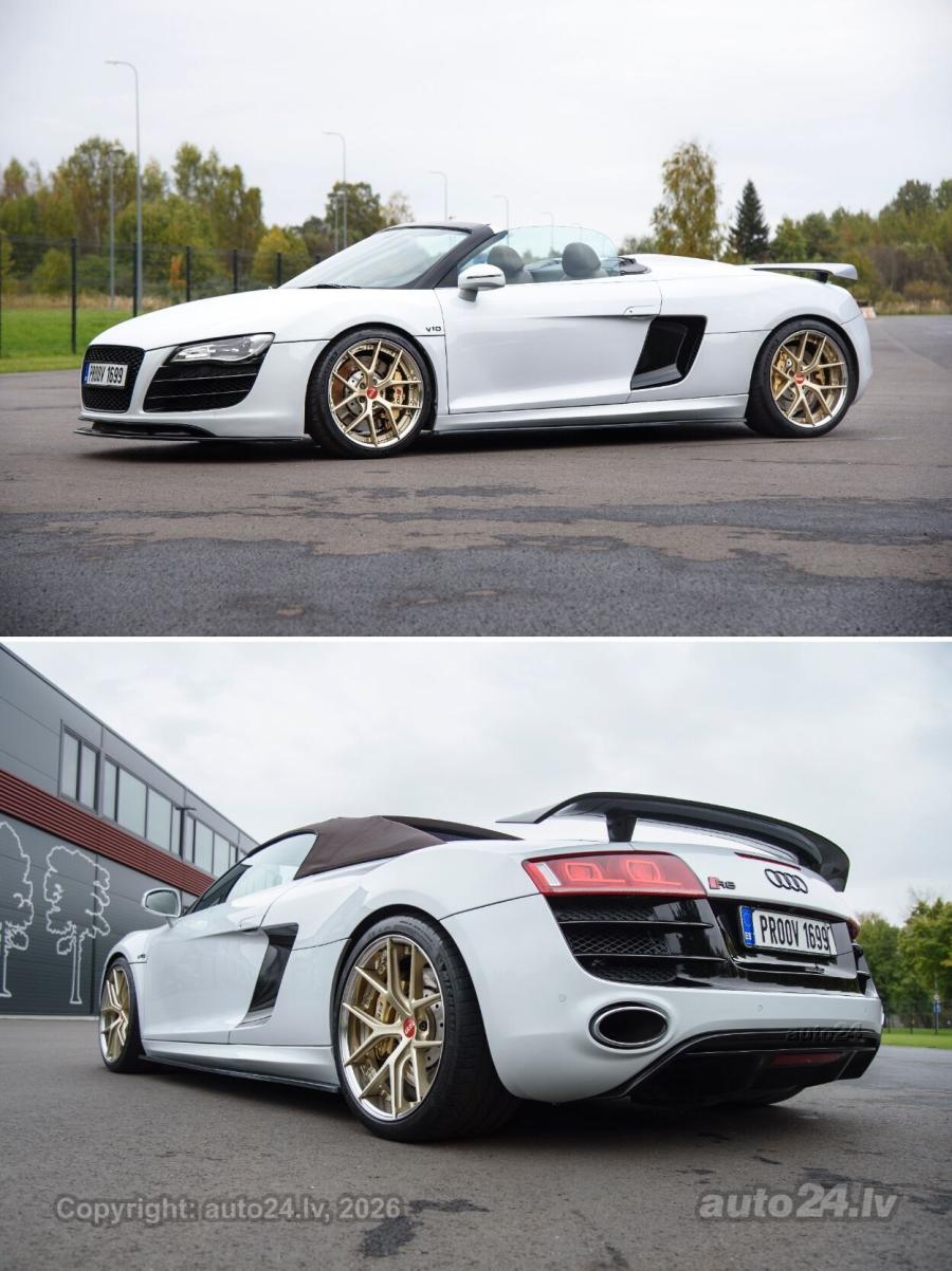 Balts Audi R8 2011 Tallina, ar dzinēja tilpumu 5.20 L un nobraukumu 124 tūkst. km par 70000 €, foto 2 vietnē AUTOMOTO.COM.LV