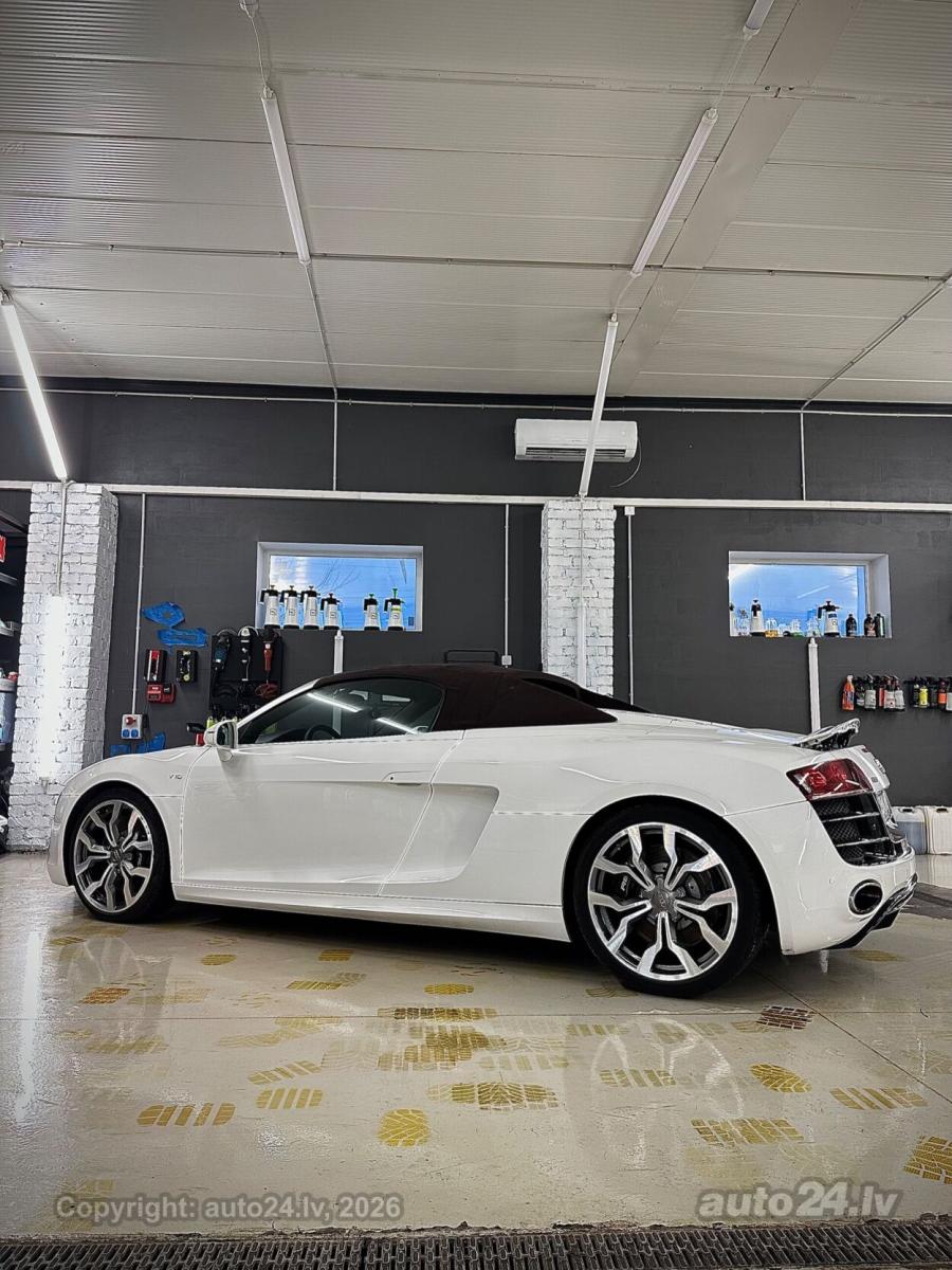 Balts Audi R8 2012 Rīga, ar dzinēja tilpumu 5.20 L un nobraukumu 84 tūkst. km par 69800 €, foto 6 vietnē AUTOMOTO.COM.LV