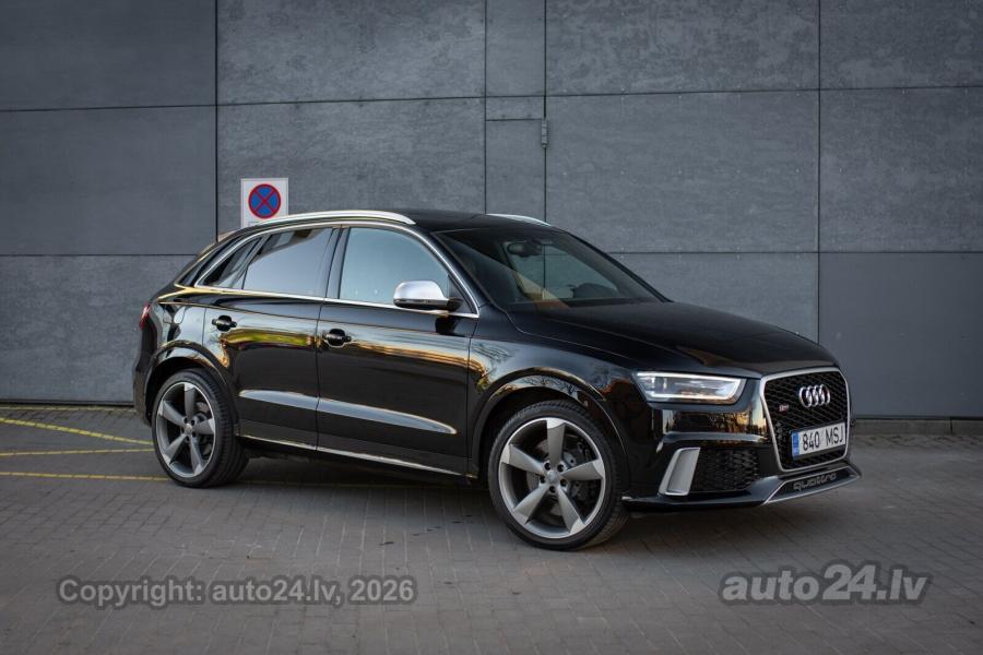 Melns Audi RS Q3 2015 Pērnava, ar dzinēja tilpumu 2.50 L un nobraukumu 142 tūkst. km par 25000 €, foto 1 vietnē AUTOMOTO.COM.LV