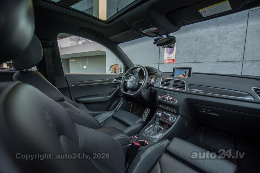 Melns Audi RS Q3 2015 Pērnava, ar dzinēja tilpumu 2.50 L un nobraukumu 142 tūkst. km par 25000 €, foto 26 vietnē AUTOMOTO.COM.LV