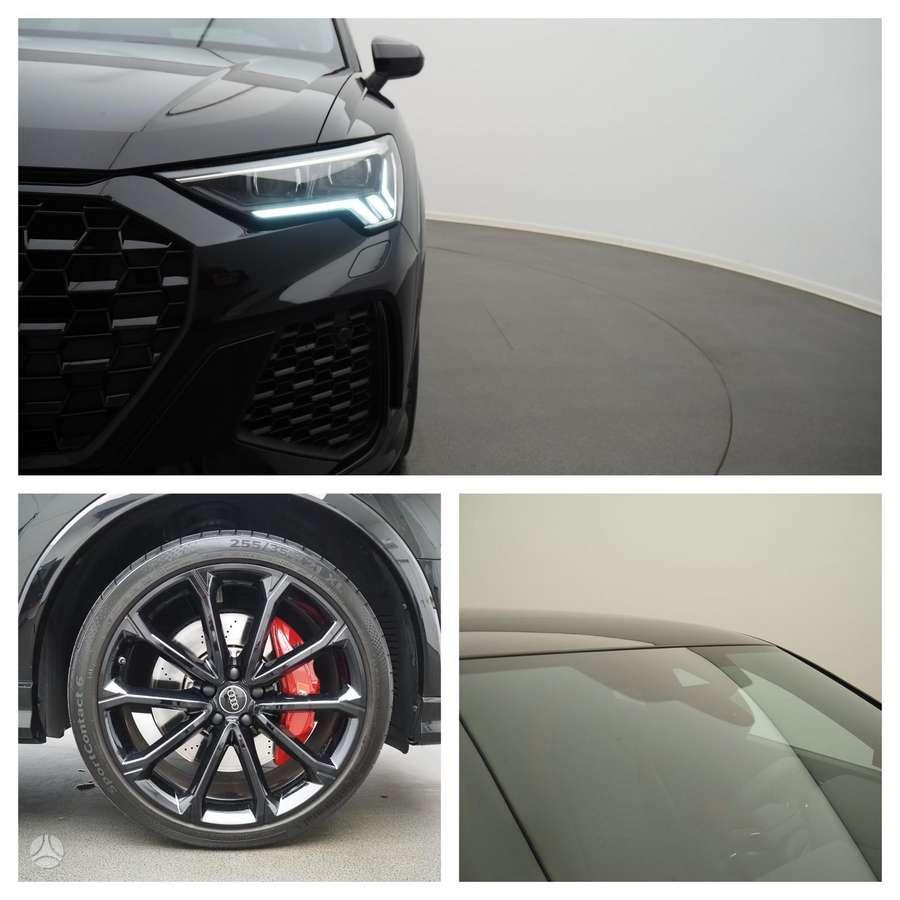 Black Audi RS Q3 2023 in Vilnius, with an engine capacity of 2.50 L and mileage of 37 thousand km for 54500 €, photo 7 on AUTOMOTO.COM.LV