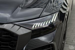 Black Audi RS Q8 2021 in Vilnius, with an engine capacity of 4.00 L and mileage of 54 thousand km for 95000 €, photo 5 on AUTOMOTO.COM.LV