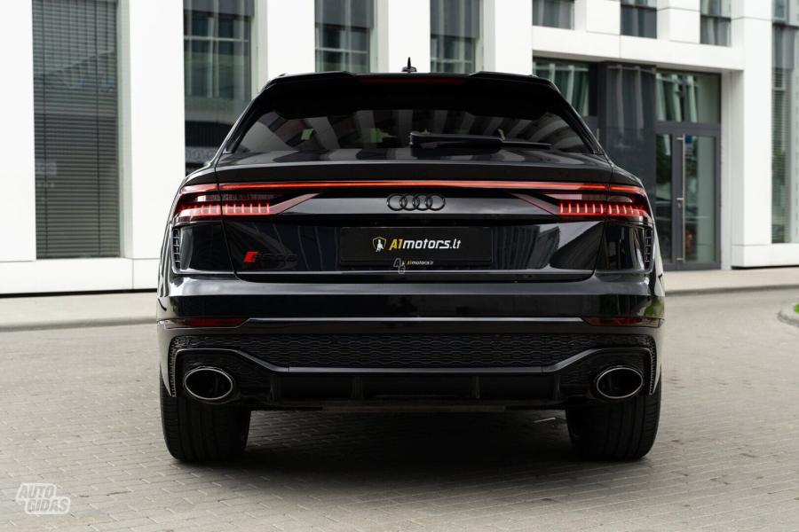 Black Audi RS Q8 2021 in Vilnius, with an engine capacity of 4.00 L and mileage of 54 thousand km for 95000 €, photo 8 on AUTOMOTO.COM.LV