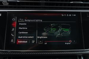 Black Audi RS Q8 2021 in Vilnius, with an engine capacity of 4.00 L and mileage of 54 thousand km for 95000 €, photo 34 on AUTOMOTO.COM.LV