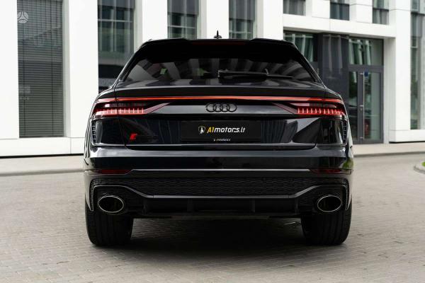 Melns Audi RS Q8 2021 Viļņa, ar dzinēja tilpumu 4.00 L un nobraukumu 54 tūkst. km par 92500 €, foto 7 vietnē AUTOMOTO.COM.LV