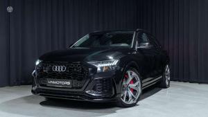 Black Audi RS Q8 2023 in Vilnius, with an engine capacity of 4.00 L and mileage of 19 thousand km for 105999 €, photo  on AUTOMOTO.COM.LV