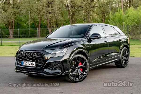 Melns Audi RS Q8 2022 Pērnava, ar dzinēja tilpumu 4.00 L un nobraukumu 107 tūkst. km par 93900 €, foto 1 vietnē AUTOMOTO.COM.LV