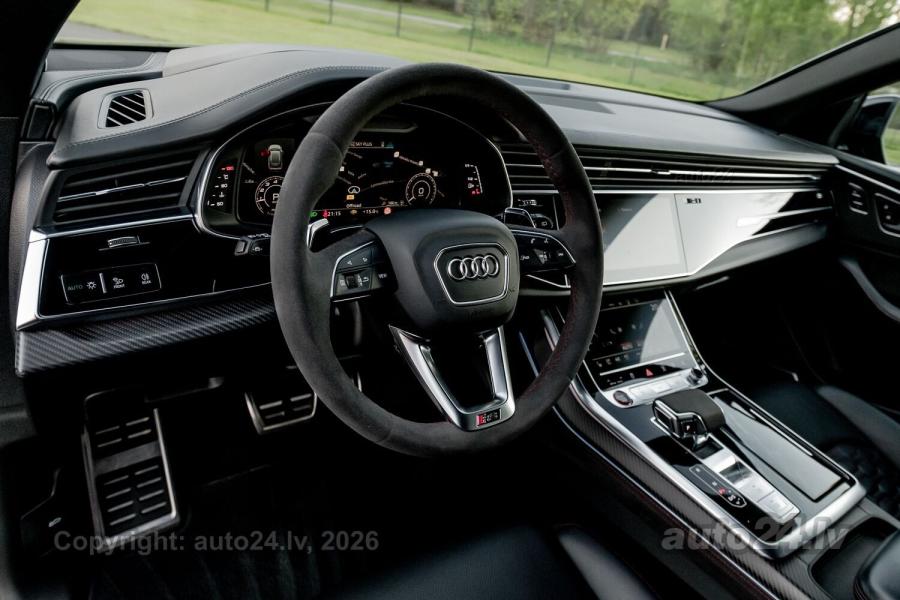 Melns Audi RS Q8 2022 Pērnava, ar dzinēja tilpumu 4.00 L un nobraukumu 107 tūkst. km par 93900 €, foto 18 vietnē AUTOMOTO.COM.LV