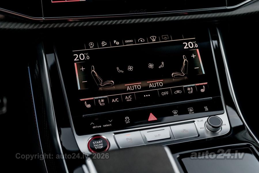Melns Audi RS Q8 2022 Pērnava, ar dzinēja tilpumu 4.00 L un nobraukumu 107 tūkst. km par 93900 €, foto 26 vietnē AUTOMOTO.COM.LV
