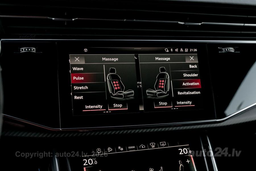 Melns Audi RS Q8 2022 Pērnava, ar dzinēja tilpumu 4.00 L un nobraukumu 107 tūkst. km par 93900 €, foto 27 vietnē AUTOMOTO.COM.LV