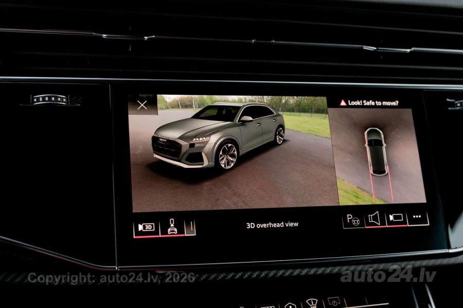 Melns Audi RS Q8 2022 Pērnava, ar dzinēja tilpumu 4.00 L un nobraukumu 107 tūkst. km par 93900 €, foto 28 vietnē AUTOMOTO.COM.LV
