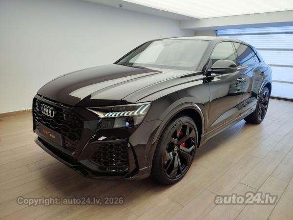 Black Audi RS Q8 2023 in Tartu, with an engine capacity of 4.00 L and mileage of 42 thousand km for 99900 €, photo 1 on AUTOMOTO.COM.LV